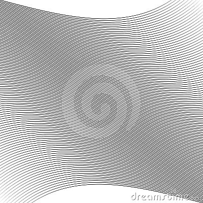 Geometric Waving, Wavy Parallel Lines. Ripple, Twisted Lines Pattern ...