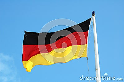 German Flag Flying Royalty Free Stock Photo - Image: 2285705