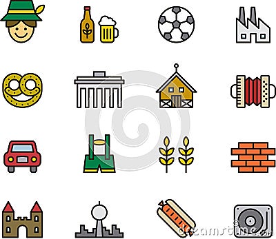 German Icons Stock Photo - Image: 41788224