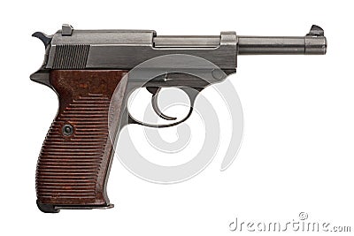German Military Pistol Royalty Free Stock Image - Image: 25062626