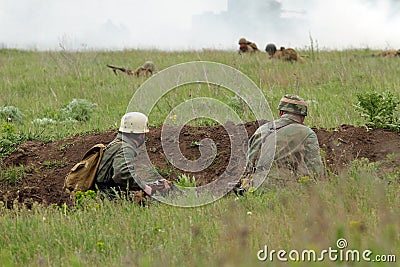 German Soldiers Of WW2 At Combat Editorial Photography - Image: 22990822