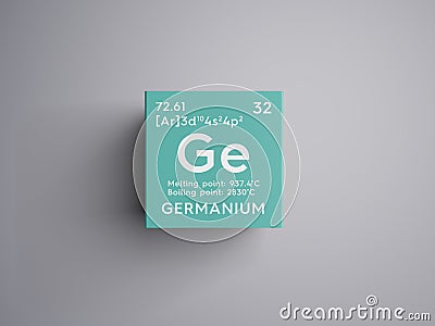 Germanium. Metalloids. Chemical Element Of Mendeleev\'s Periodic Table ...