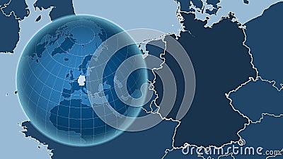 Germany and Globe. Solids stock footage. Video of education - 247313310