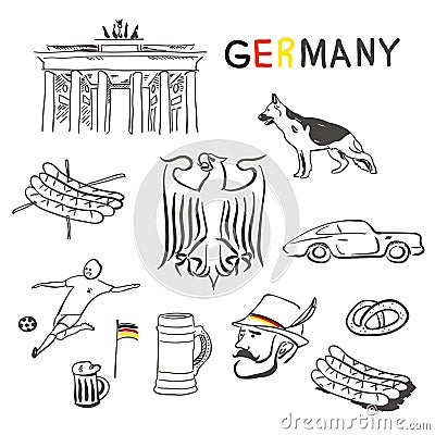 Germany Symbols Stock Vector - Image: 63345118