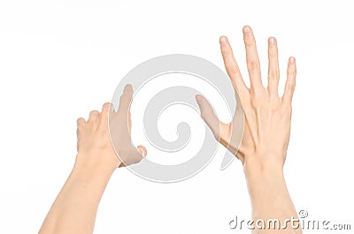 Gestures Topic: Human Hand Gestures Showing First-person View Isolated ...