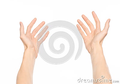 Gestures Topic: Human Hand Gestures Showing First-person View Isolated ...