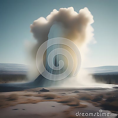 Geysers Explode, Ai-generatet Royalty-Free Stock Photography ...