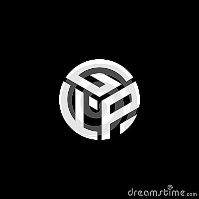 GFP Letter Logo Design On Black Background. GFP Creative Initials ...