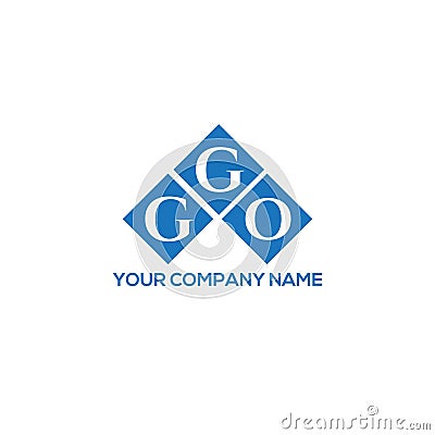 GGO Letter Logo Design On WHITE Background. GGO Creative Initials ...
