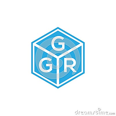 GGR Letter Logo Design On Black Background. GGR Creative Initials ...