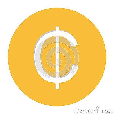 Ghanaian Cedi Currency Symbol Icon Stock Illustration | CartoonDealer ...