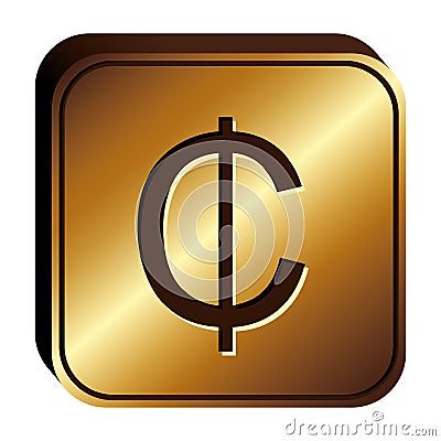 Ghanaian Cedi Currency Symbol Icon Royalty-Free Illustration ...