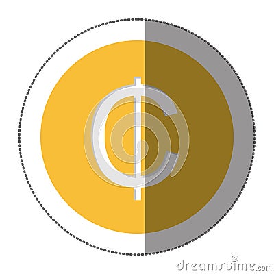 Ghanaian Cedi Currency Symbol Icon Stock Illustration | CartoonDealer ...