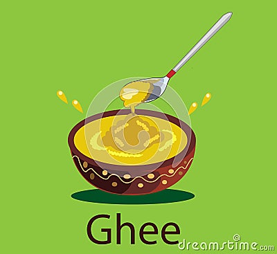 Ghee Vector Illustration In Traditional Style | CartoonDealer.com ...