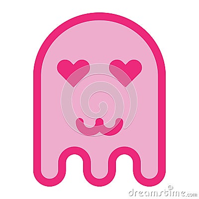 Ghost Love Cat Mouth Uwu Face Cartoon Vector | CartoonDealer.com #100729031