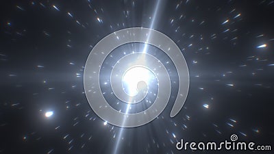 Giant Quasar Star Emits Glow Energy Particles In Deep Outer Space ...