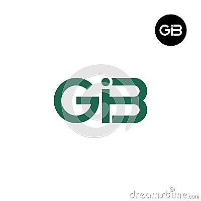 GIB Logo Letter Monogram Design Cartoon Vector | CartoonDealer.com ...