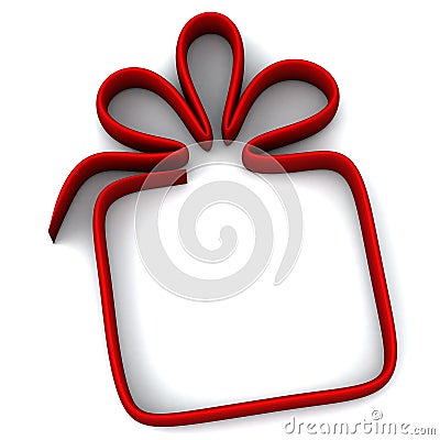Gift Icon Frame, 3d Royalty Free Stock Photos - Image: 28218918