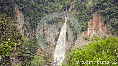Ginga Waterfall in Hokkaido Japan Stock Video - Video of inukai, tree ...