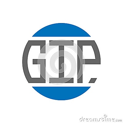 GIP Letter Logo Design On White Background. GIP Creative Initials ...