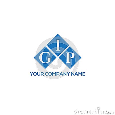 GIP Letter Logo Design On WHITE Background. GIP Creative Initials ...