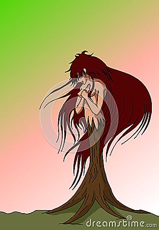 Woman Transformed Into A Tree Royalty-Free Stock Image | CartoonDealer ...
