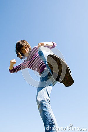 Girl Crushing Something Royalty Free Stock Images - Image: 3412169