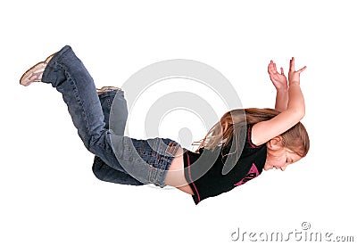 Girl Falling Stock Image - Image: 4624891
