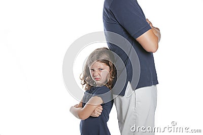 Girl Mad At Father Stock Photography - Image: 16959212