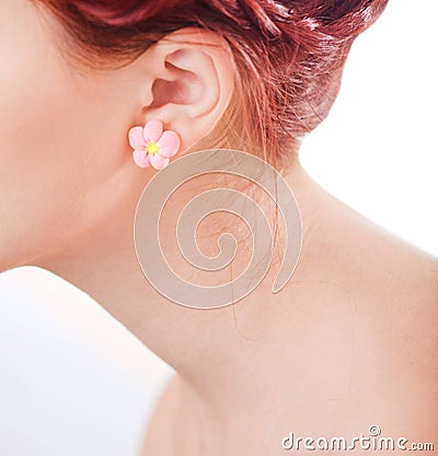 Girl Neck Close-up Stock Photo - Image: 10069620