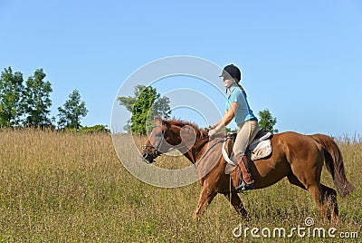 Girl Riding Horse Royalty Free Stock Photo - Image: 20197165
