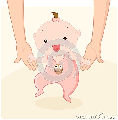 Baby First Steps Cartoon Stock Illustrations – 227 Baby First Steps ...