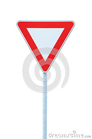 Give Way Priority Yield Road Traffic Roadsign Sign Stock Photos - Image ...