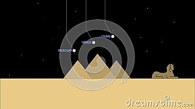 Giza Pyramids Orion Correlation Stock Footage - Video of mystery ...