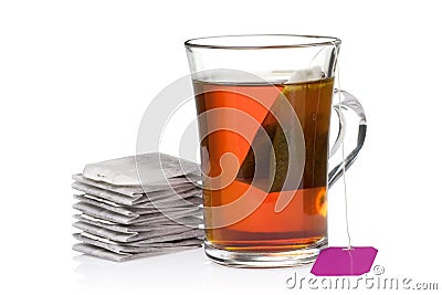 Glas Thee Royalty-vrije Stock Afbeeldingen - Afbeelding: 12836289