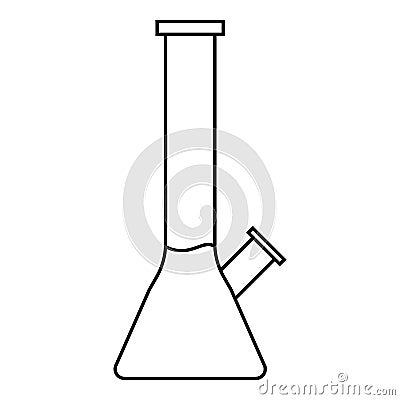 Glass Bong For Smoking Marijuana Icon Stock Vector - Image: 79712000