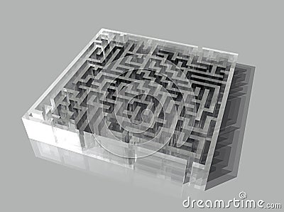 Glass Maze Stock Image - Image: 6368081