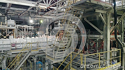 Glass melting furnace stock footage. Video of plant - 129766118