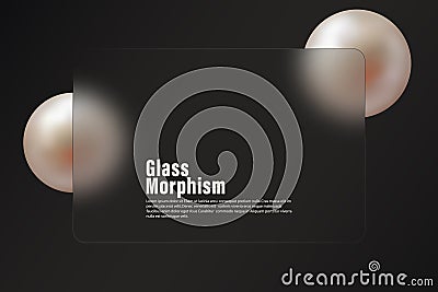 Glass Morphism Style. Realistic Glass Morphism Effect With Floating ...