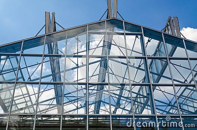Glass Roof, Steel Structure Royalty-Free Stock Photography ...