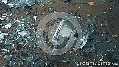 Falling Bottle of Vodka on the Floor Stock Video - Video of drink ...