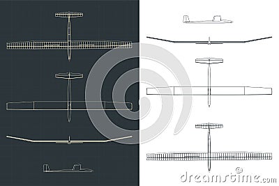 Glider Drawings Cartoon Vector | CartoonDealer.com #249032751