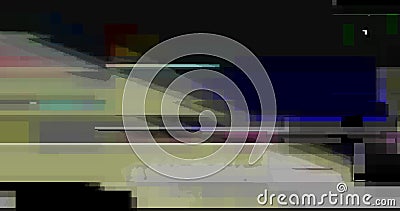 Glitch of the Broken TV. the Effect of a Broken Monitor Loop Stock ...