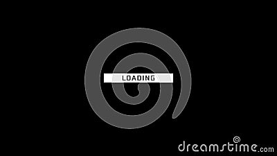 Glitch LOADING animation. stock video. Video of cyberspace - 275627691