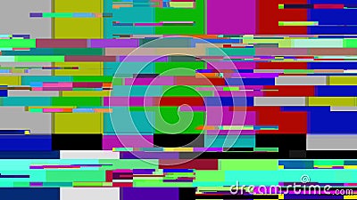 Glitch. Test Pattern with Colorful Bars and Glitch Effect. SMPTE Color ...