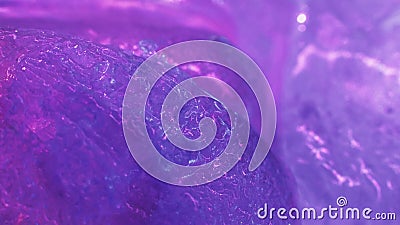 Glitter Pollution Microplastic Colorful Stains on Ice Stock Footage ...