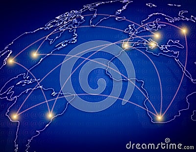 Global Network Royalty Free Stock Photos - Image: 23758378