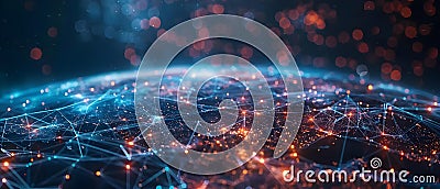 Global Network Map: Visual Representation Of Interconnected ...