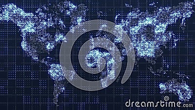 Global Technology World Map, Globe Worldmap Icon, 3d Render Backgroung ...