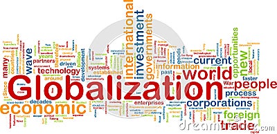 Globalization Wordcloud Stock Photo - Image: 9500390
